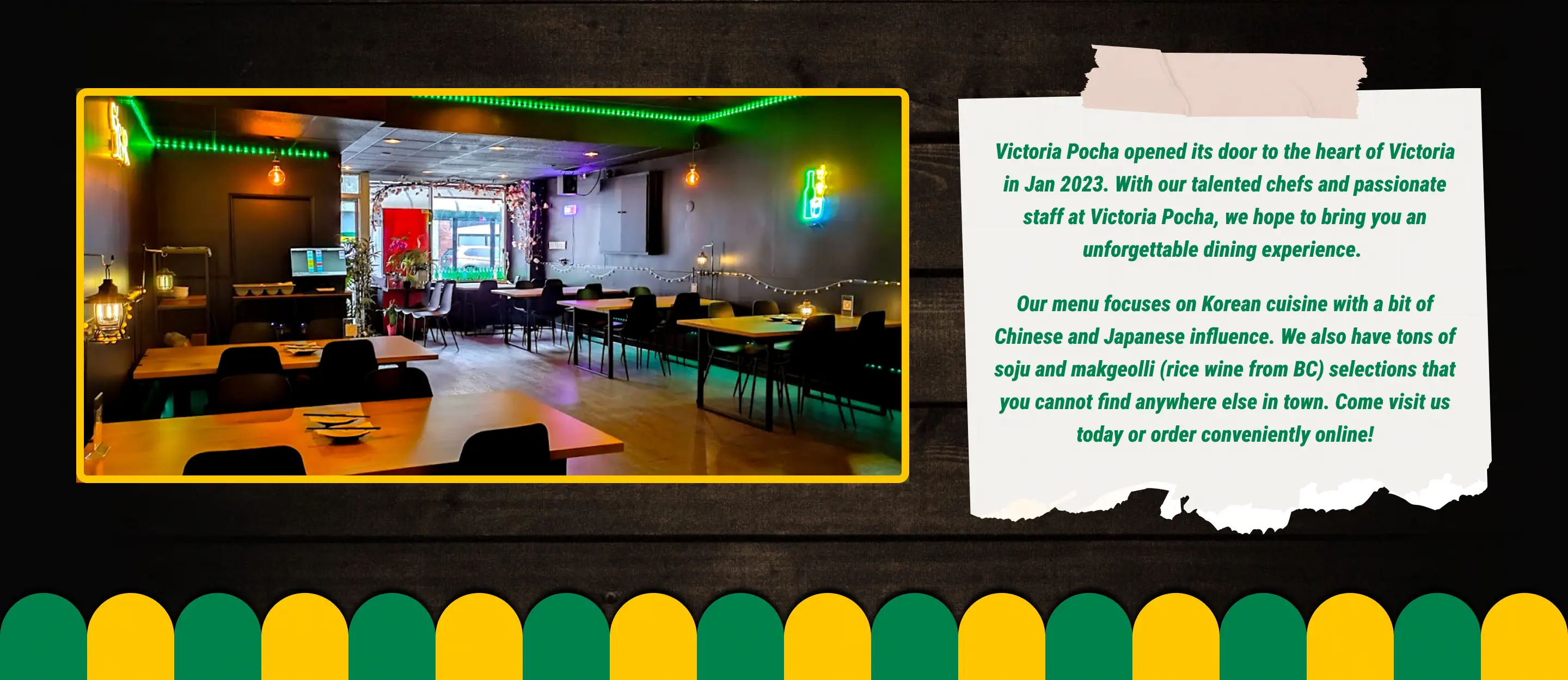 Victoria Pocha | Asian Fusion Pub | Korean Street Food | Order Online